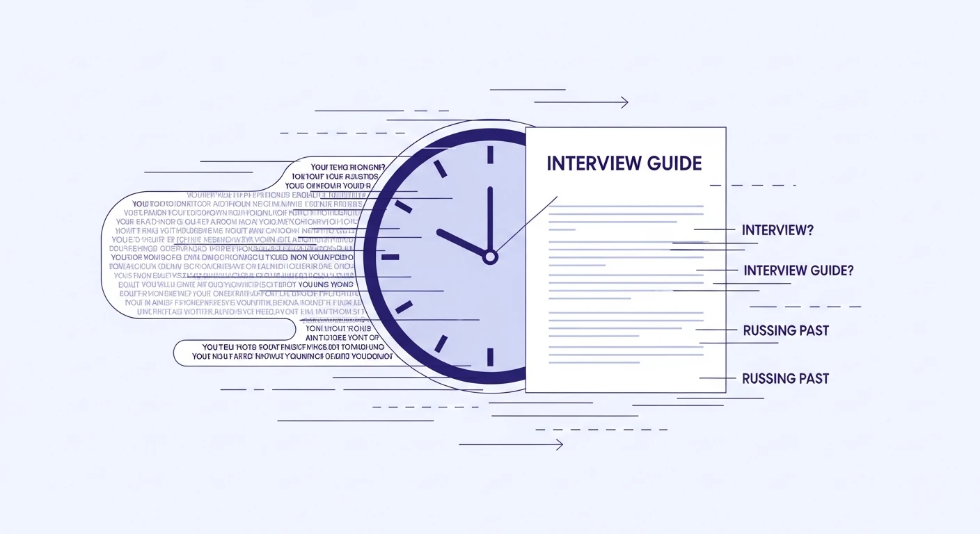 Interview Pacing Strategies: Why Rushing Through Your Guide Produces ...