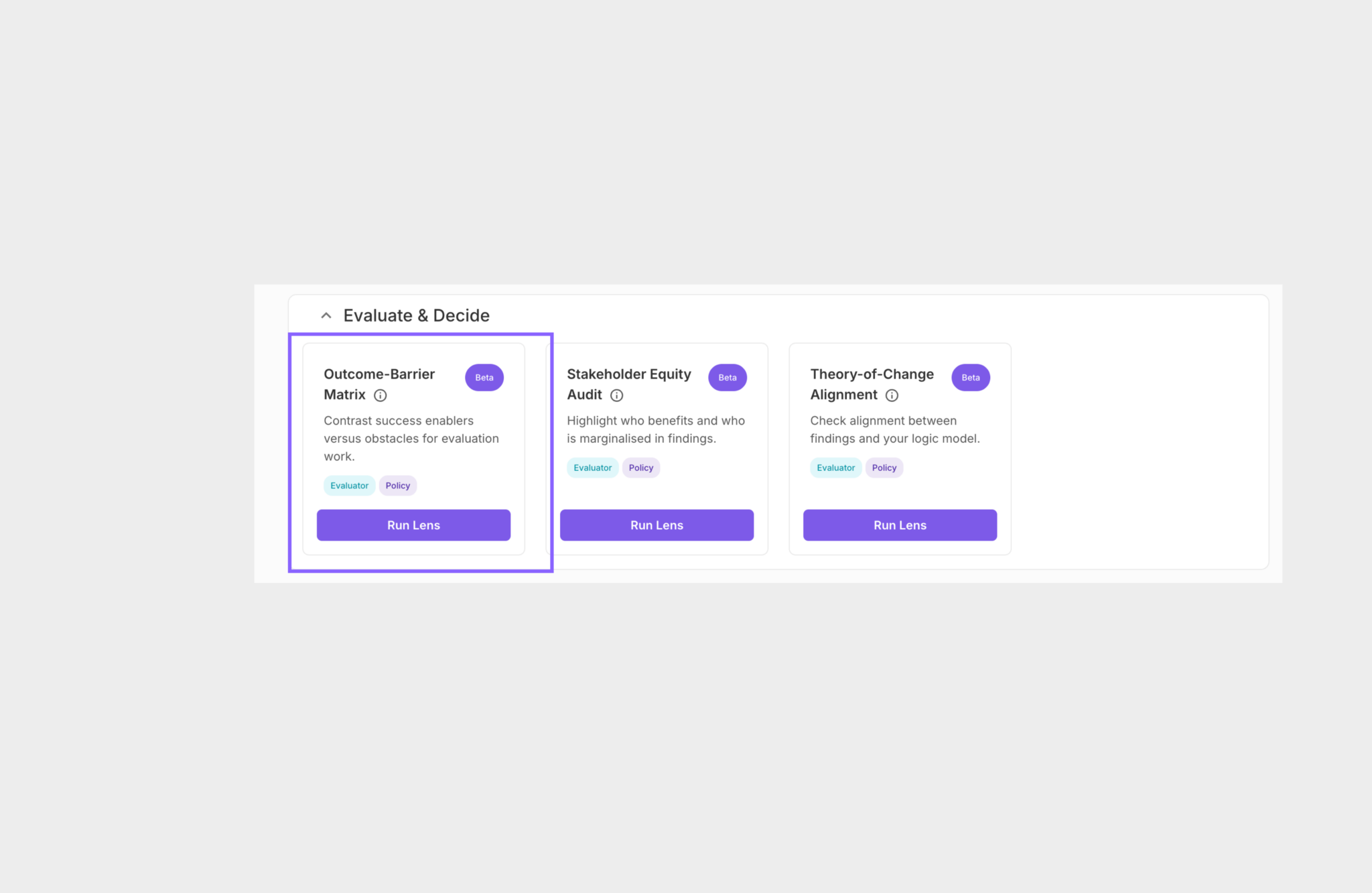 How To Do The Outcome-Barrier Matrix Lens Analysis?